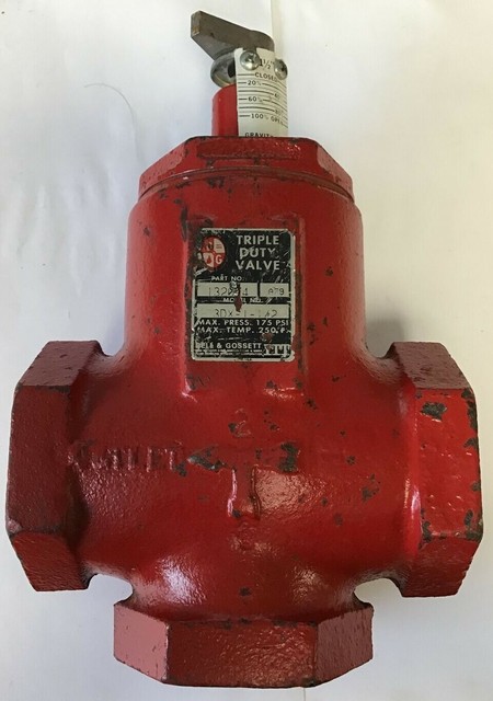 Bell & Gossett 132074 3dx 1 1/2" NPT Cast Iron Triple Duty Valve for ...