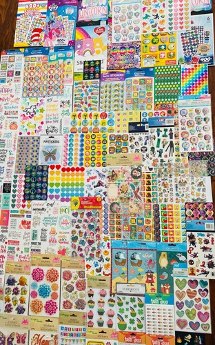 800+ Happy STICKERS ⭐️🌈🦄💗😊 Glitter Pop Up Glossy Puffy Bright Vibrant ...