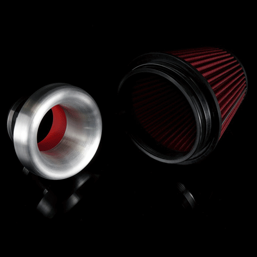 K-TUNED VELOCITY STACK & AIR FILTER COMBO WITH SILICONE COUPLER (3 ...