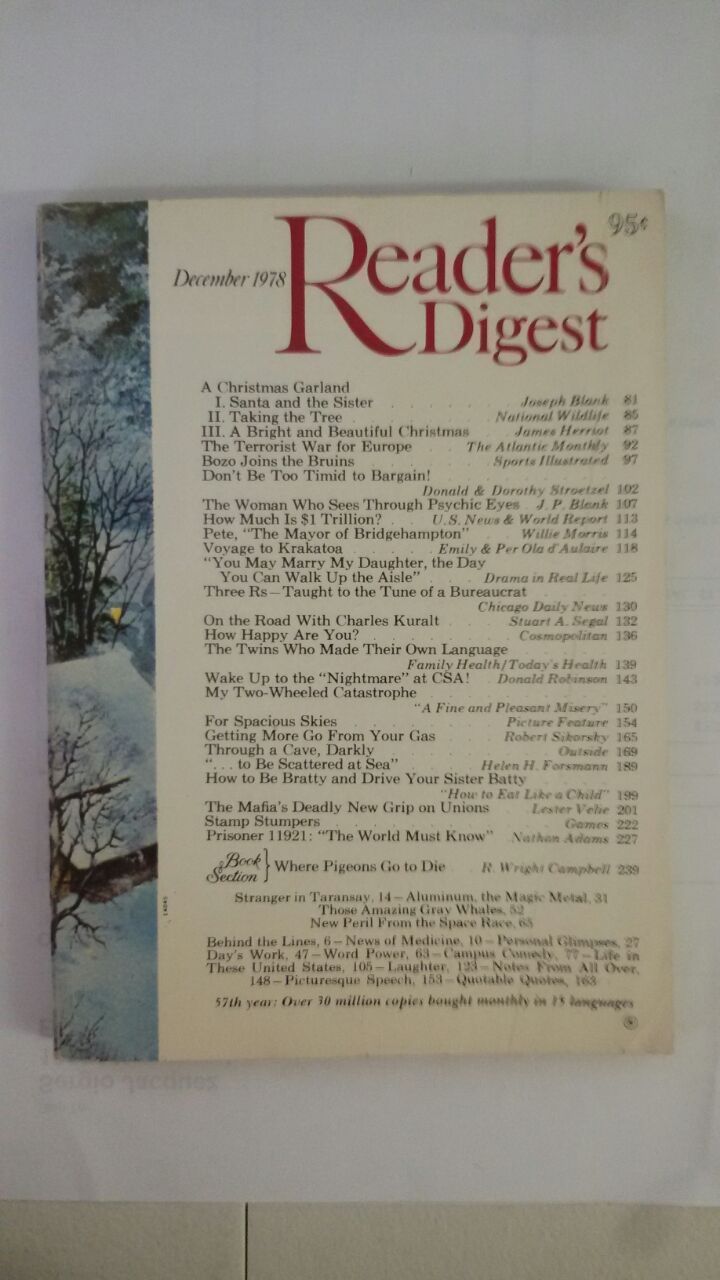 Reader's Digest Magazine, December 1978 Single Issue Magazine – 1978 | eBay