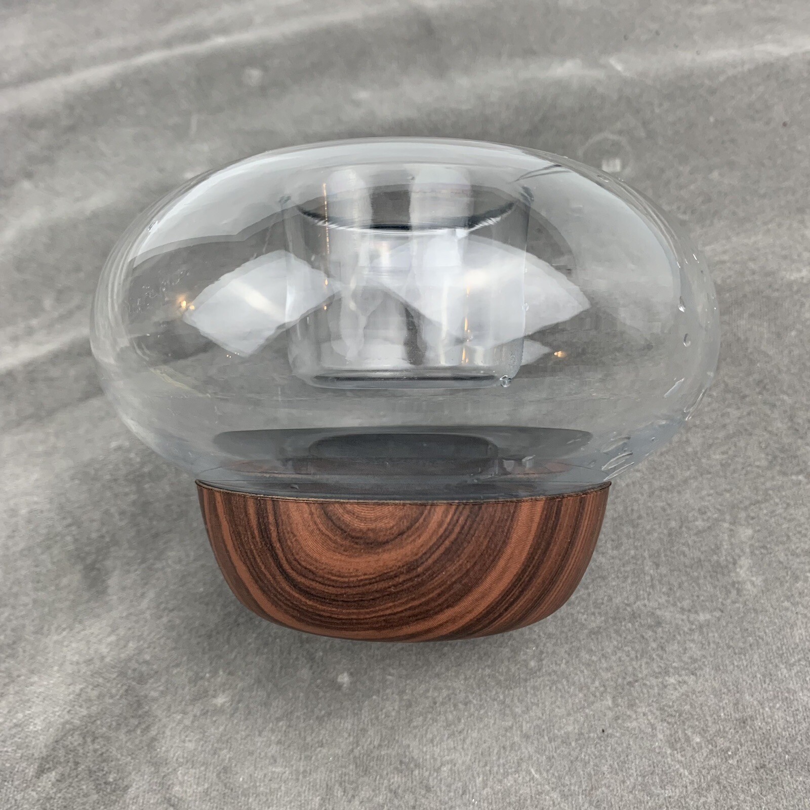 VUNDER Tahiti Hand Blown Glass Votive Fillable Tea Light Holder 4.25" H ...