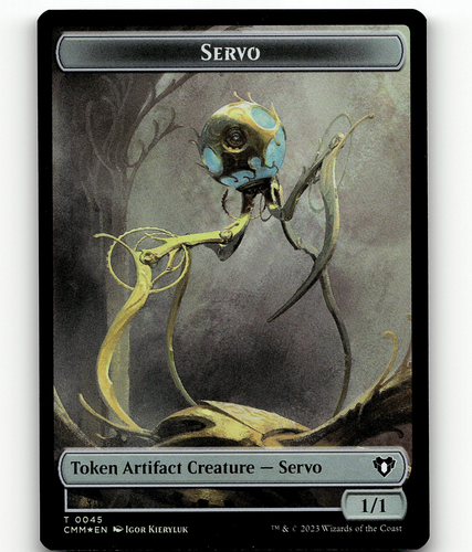 FOIL - MTG - Servo Emblem - Daretti, Scrap Savant - Commander Masters ...