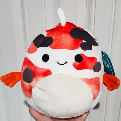 Squishmallow 8" Dandii Koi Fish Tri-Color AUTHENTIC Kellytoy Soft Plush ...