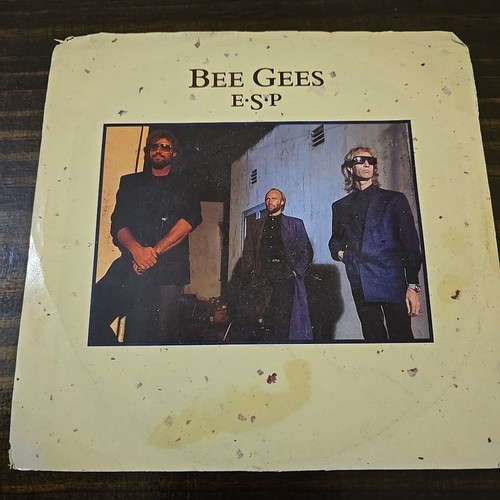 Bee Gees - ESP / Overnight - 80s Pop Rock 45 w/Picture Sleeve EX VINYL ...