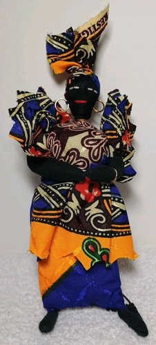 Handmade Decorative African Cloth Doll With Built In Wire Stand | eBay