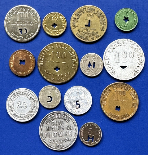 Coal Mine Scrip Lot WV, S.C, KY Price hill, Powder stick, Cleaton ...