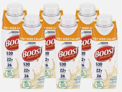 Boost Very High Calorie Nutritional Drink, Very Vanilla, No Artificial ...