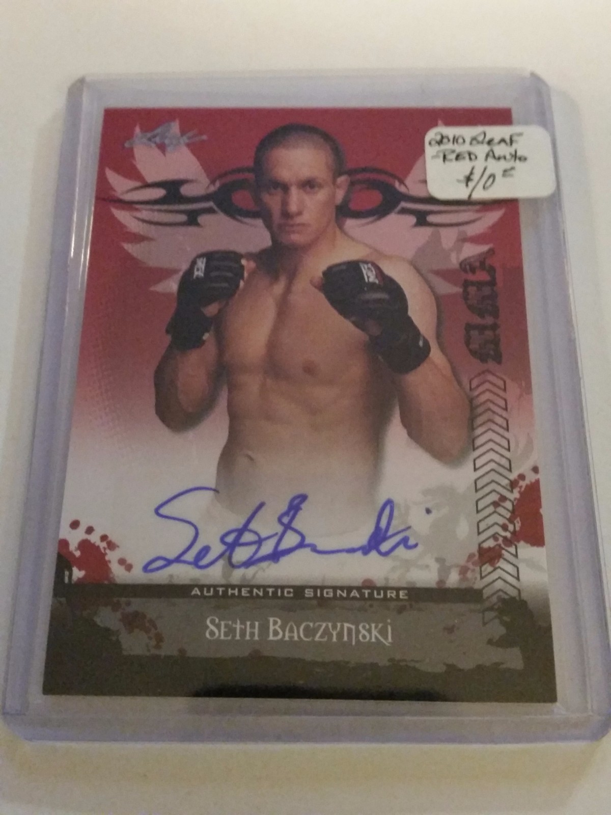 2010 Leaf MMA Autographs Red #AUSB1 Seth Baczynski | eBay