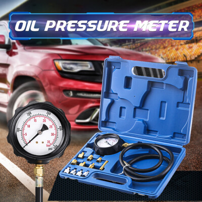 Engine Oil Pressure Test Tester Kit Oil Pressure Meter Devices Car Van ...