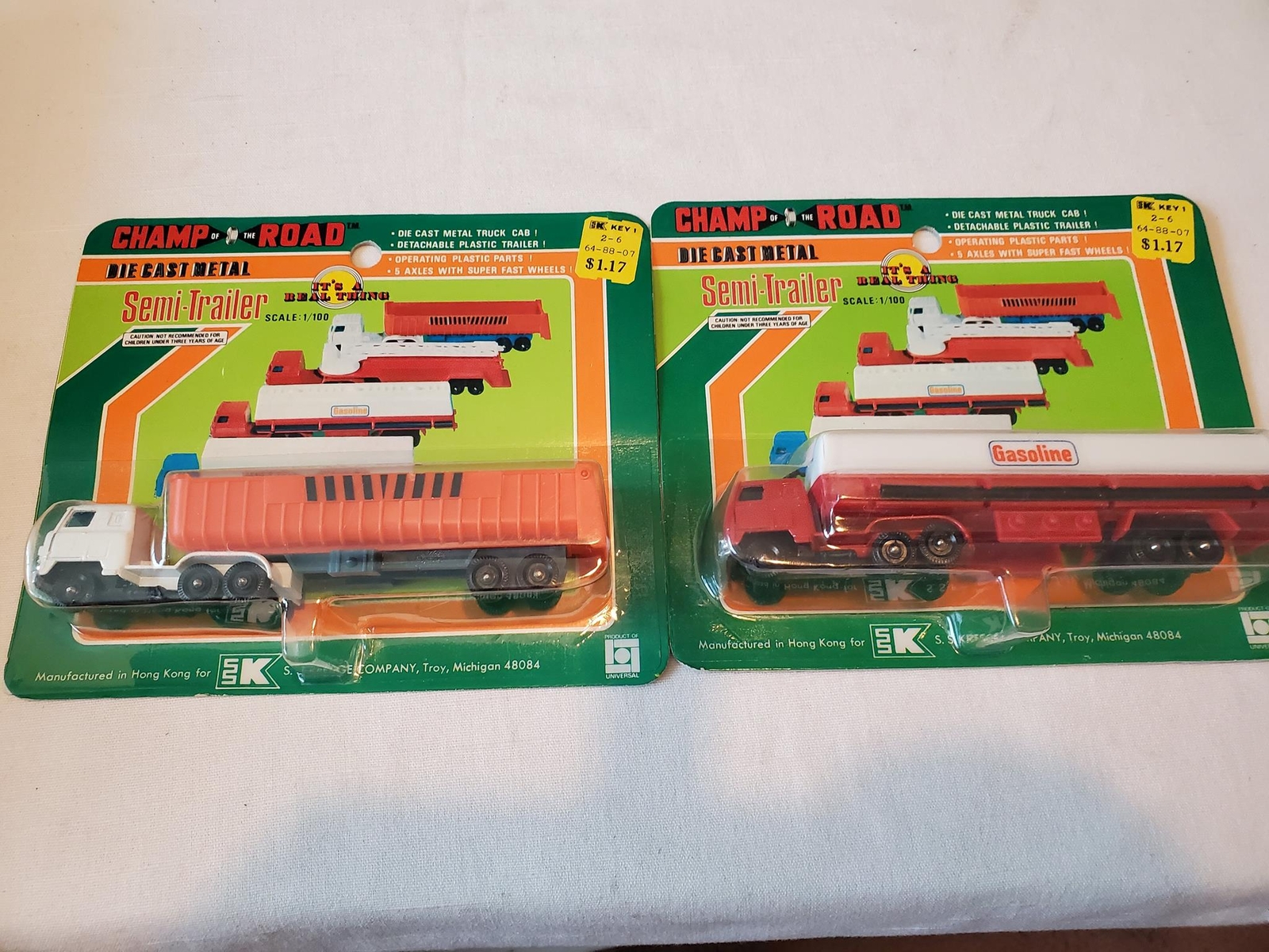 CHAMP of the ROAD pair tractor trailers Kresce Co. Diecast 1970s | eBay