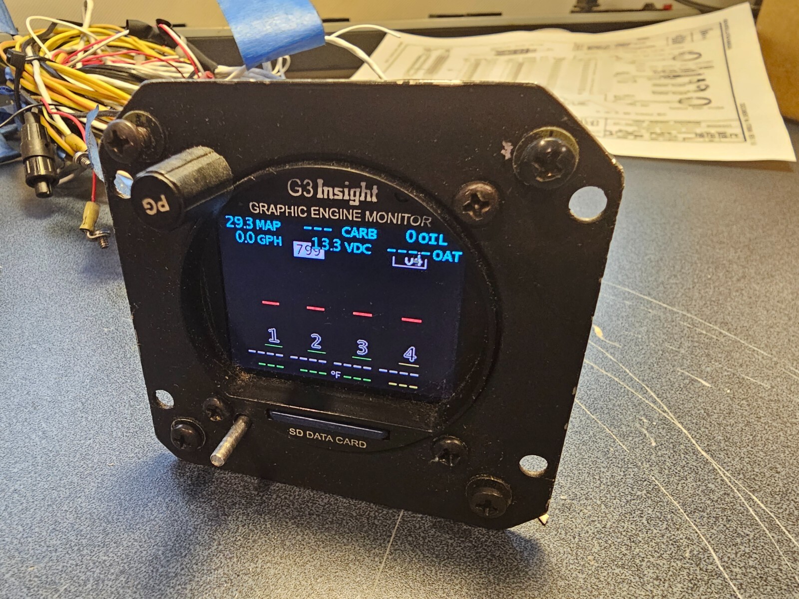Insight G3 Engine Monitor with Probes And Connectors | 610C001 | Avionics