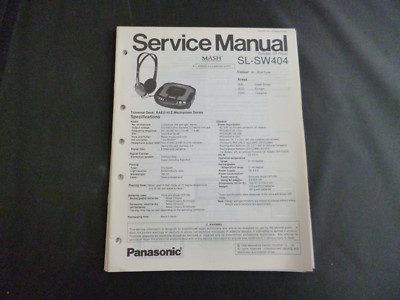 Original Service Manual Panasonic SL-SW404 | eBay.de