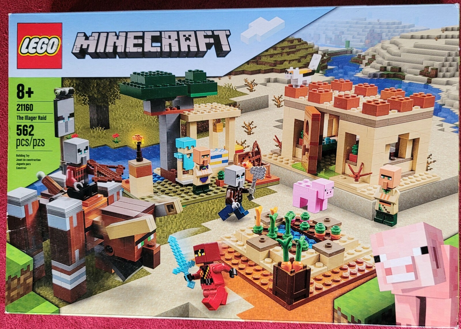 NIB LEGO MINECRAFT 21160 The Illager Raid - Retired Set 562pcs Ages 8 ...