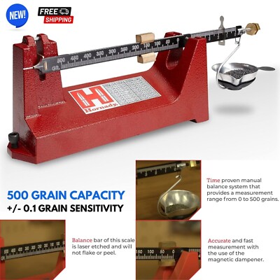 Analog Balance Beam Scale 0.1 Grain Accuracy for Powder Reloading ...
