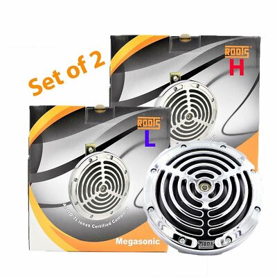 Roots Megasonic Horn High Low Tone 315 HZ 395 Hz 12V horn For Car/Jeep ...