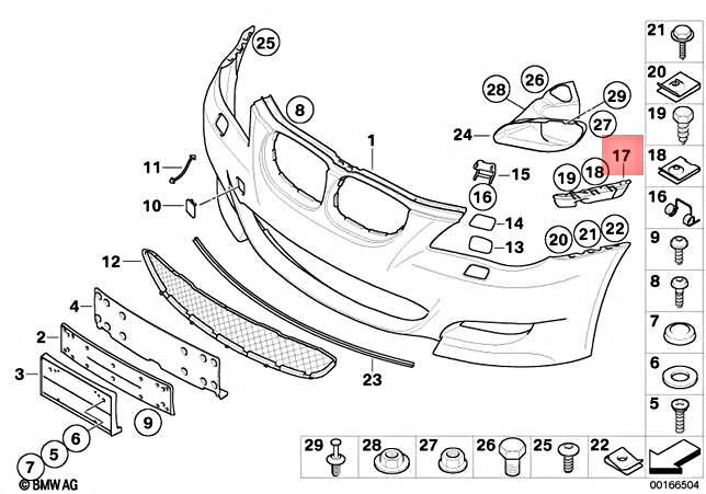 Genuine BMW E60 E61 M5 Sedan Wagon Support Side Panel Front Left ...
