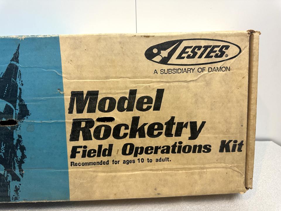 Vintage Estes Model Rocketry Range Operations Box Rocket Kit Incomplete ...