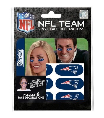 New England Patriots Football NFL Eye Black Strips Tailgate Face ...
