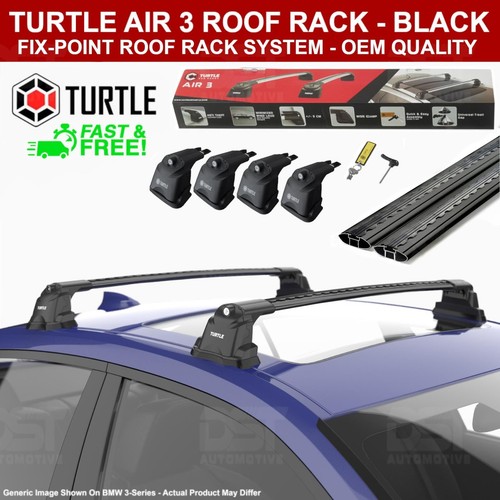 Turtle Air 3 Black Fix Point Roof Rack For BMW 4-SERIES GRAN COUPE (F36 ...