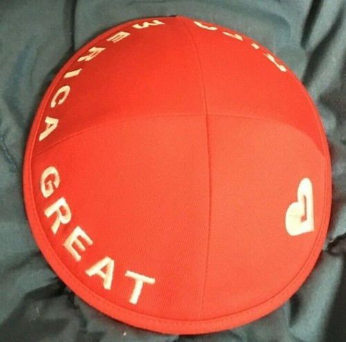 Trump 2024 inaugural kippah Jewish yarmulke MAKE AMERICA GREAT AGAIN ...