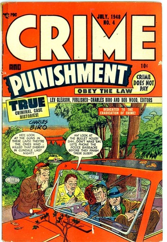 CRIME AND PUNISHMENT # 4 LEV GLEASON 1948 BIRO COVER-NO RESERVE! | eBay