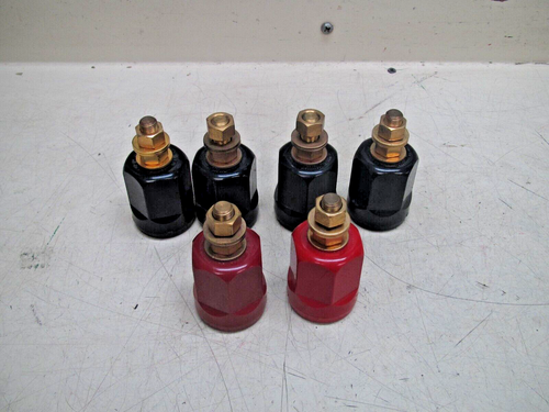 Lot Of 6 Superior Electric AMP Test Jack Sockets Black And Red FREE ...