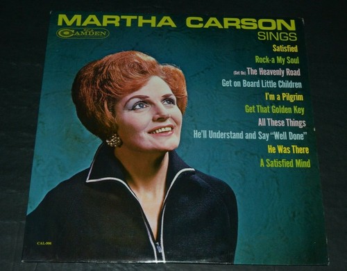 Martha Carson Sings~1965 Country Gospel~Christian Folk~Female Vocal~VG+ ...