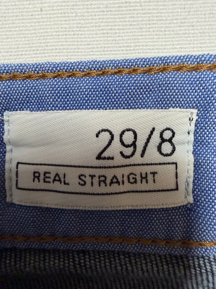 Gap 1969 Jeans Women’s 29/8 Dark Blue Real Straight Low Rise Classic ...