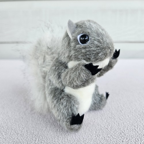 Folkmanis Mini Gray Squirrel Finger Puppet 4 1/2" Preschool Toddler ...