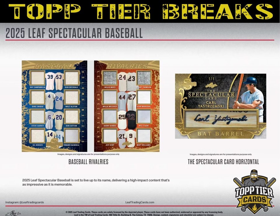 ST LOUIS CARDINALS 2025 LEAF SPECTACULAR 3X HOBBY BOX FULL CASE BREAK ...