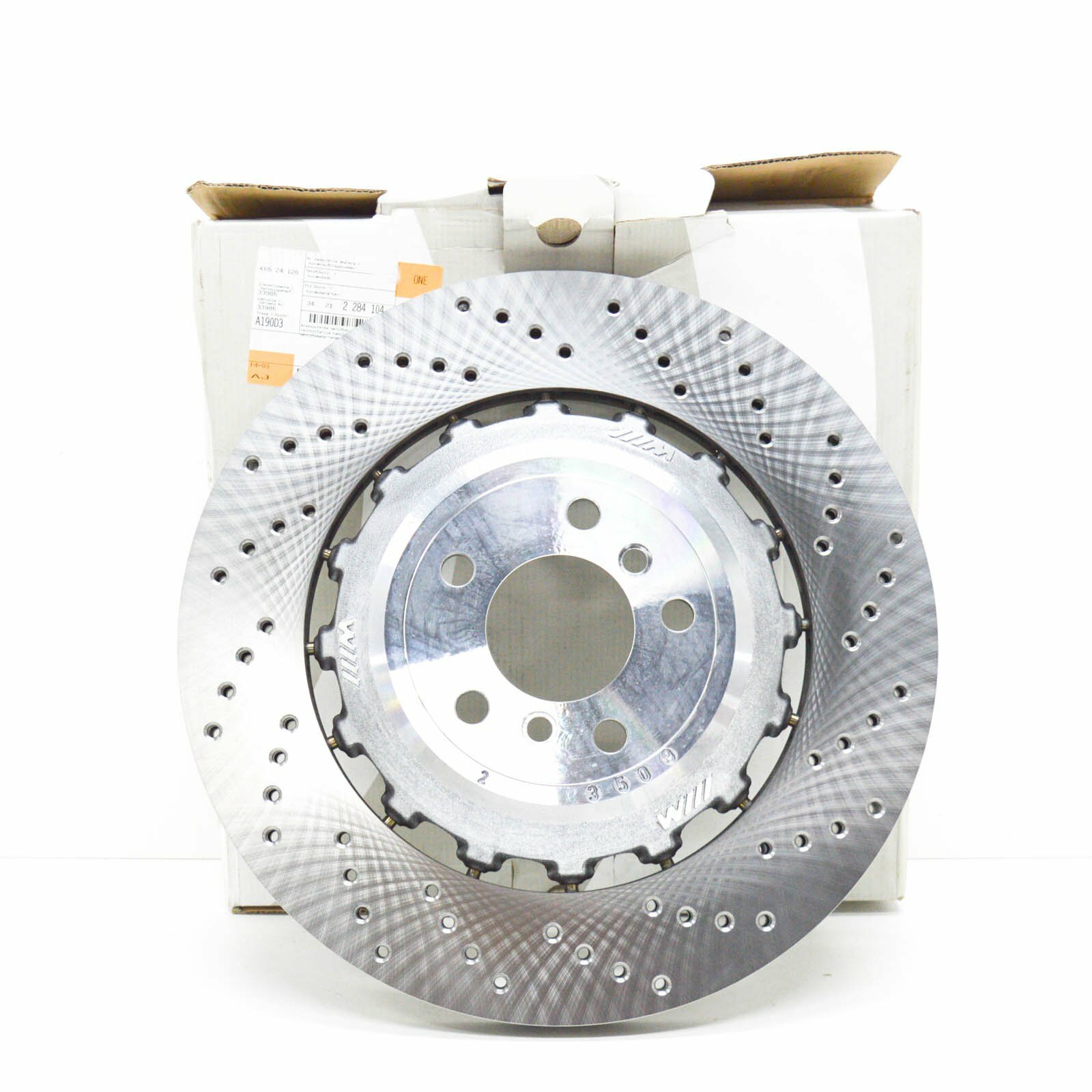 NEW BMW M6 F12 REAR RIGHT BRAKE DISC 34212284104 2284104 4.4 PETROL OEM ...