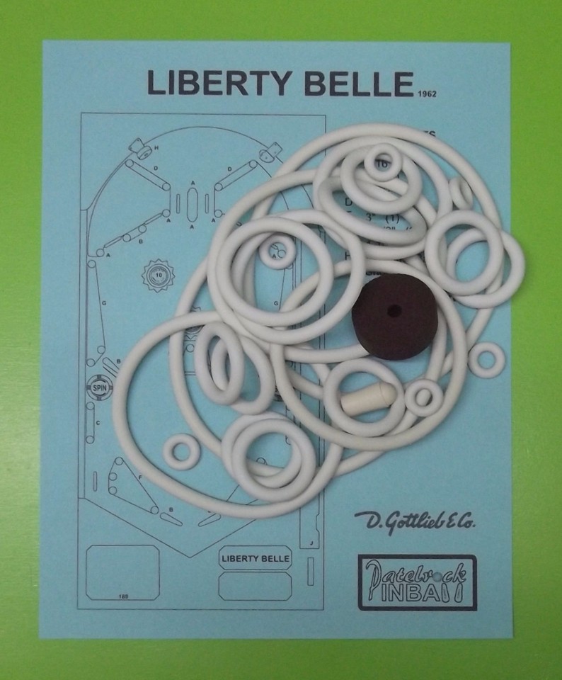 1962 Gottlieb Liberty Belle Pinball Machine Maintenance Tune Up Kit | eBay