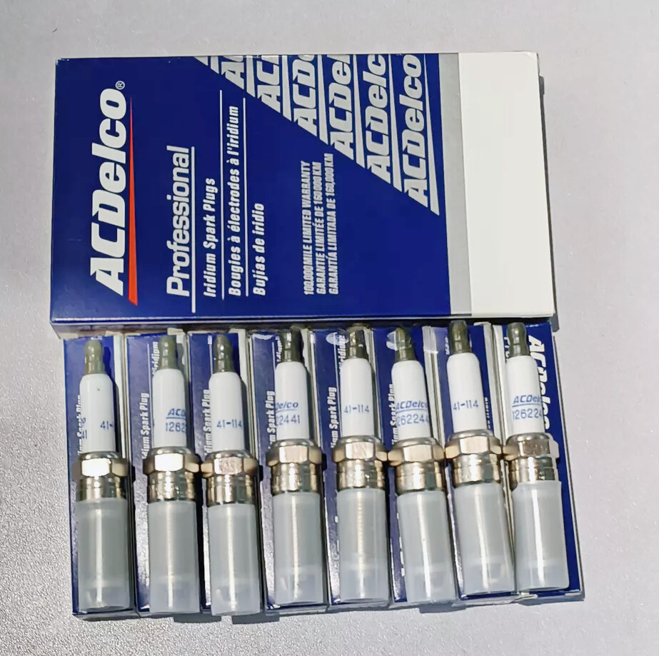 8Pcs New OEM Iridium Spark Plugs 12622441 41-114 for Cadillac Chevrolet ...