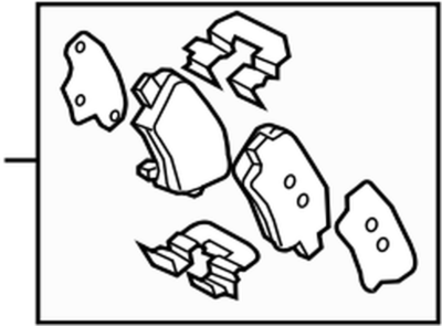 58302F2A30 Hyundai Pad kitrear disc brake 58302F2A30, New Genuine OEM ...