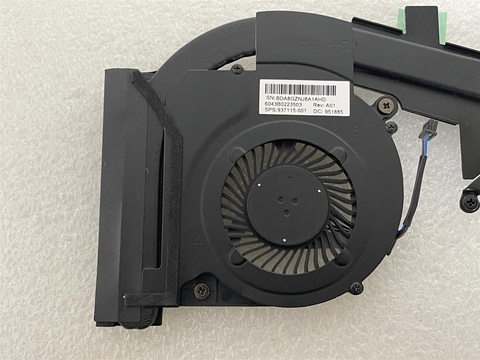 For HP ZBook 14u G4 937115-001 CPU Processor Heatsink Fan Cooler ...