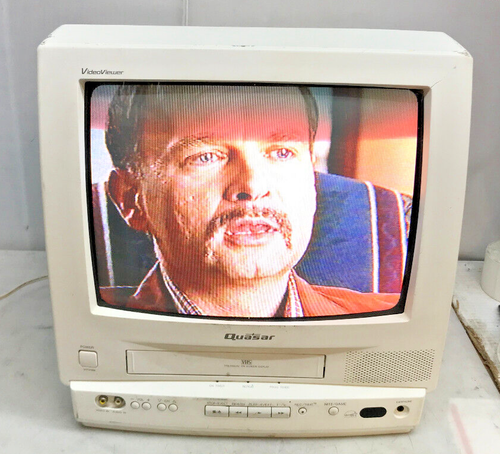 Quasar Video Viewer Tv/VHS combo VV1318W 1998 120v AC 60Hz | eBay