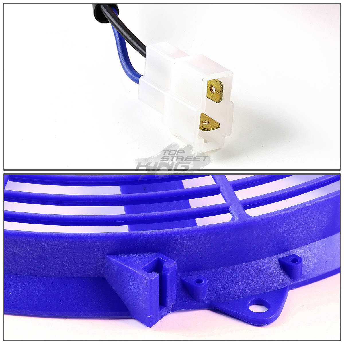 2 Set 16" High Performance Electric Slim Radiator Cooling Fan+Mounting ...