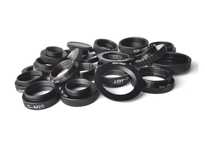 RMS to M25 M26 M27 M32 M42 C-Mount Lens Adapter Ring for Microscope ...