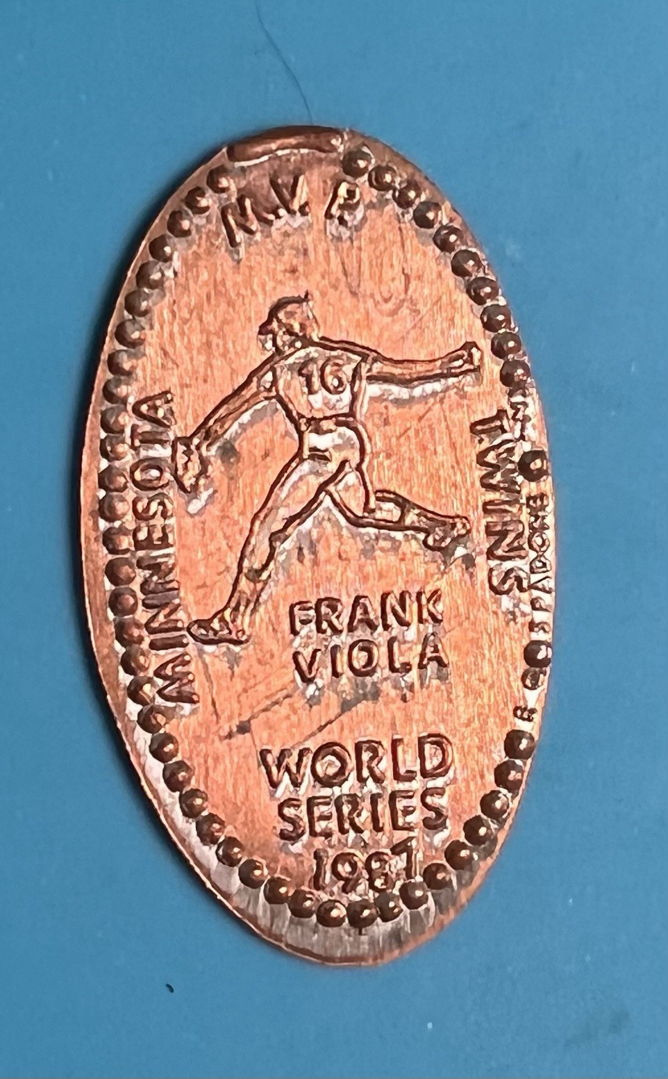 Elongated Penny ⚾️ (Frank Viola MVP World Series 1987, Minnesota Twins ...