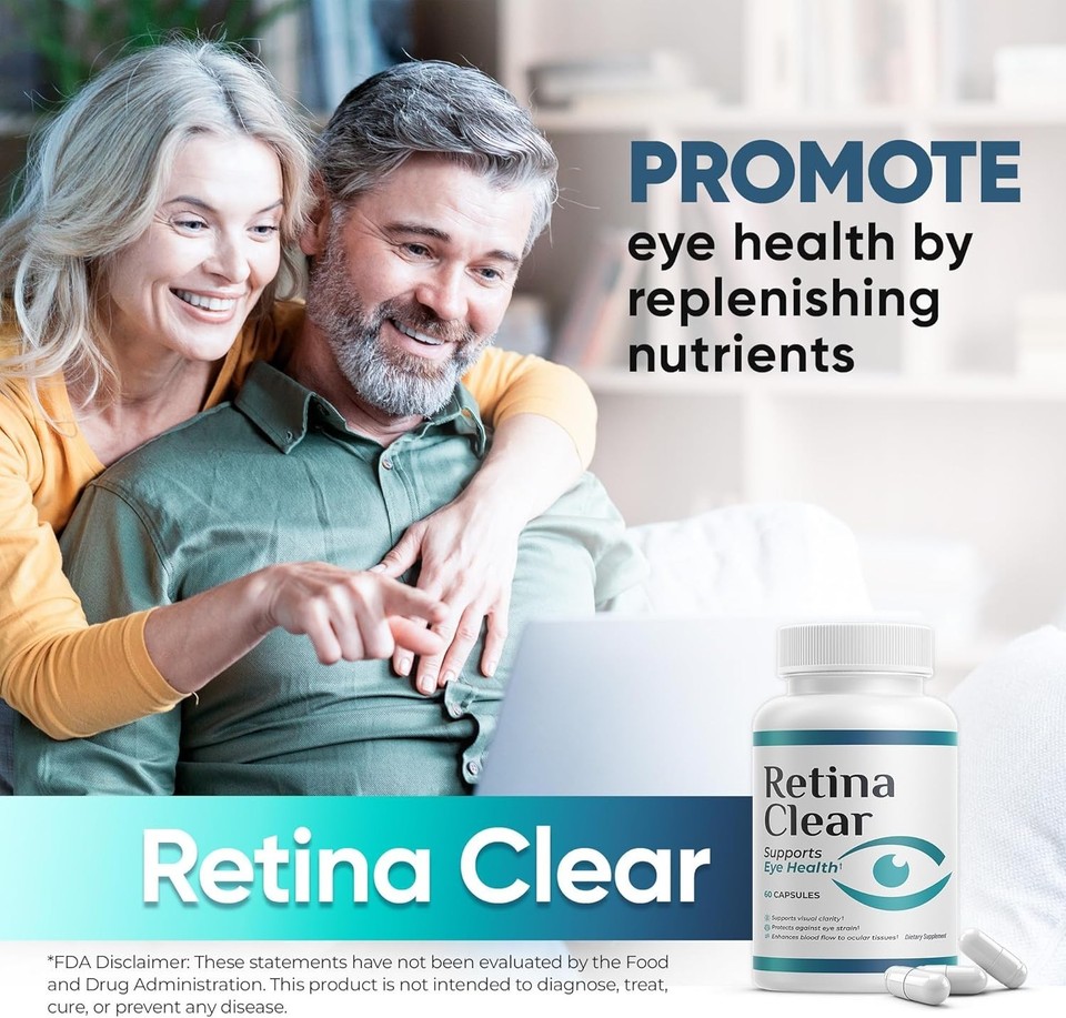 Retina Clear Vision Support Supplement - Eye Health Formula with Lutein ...