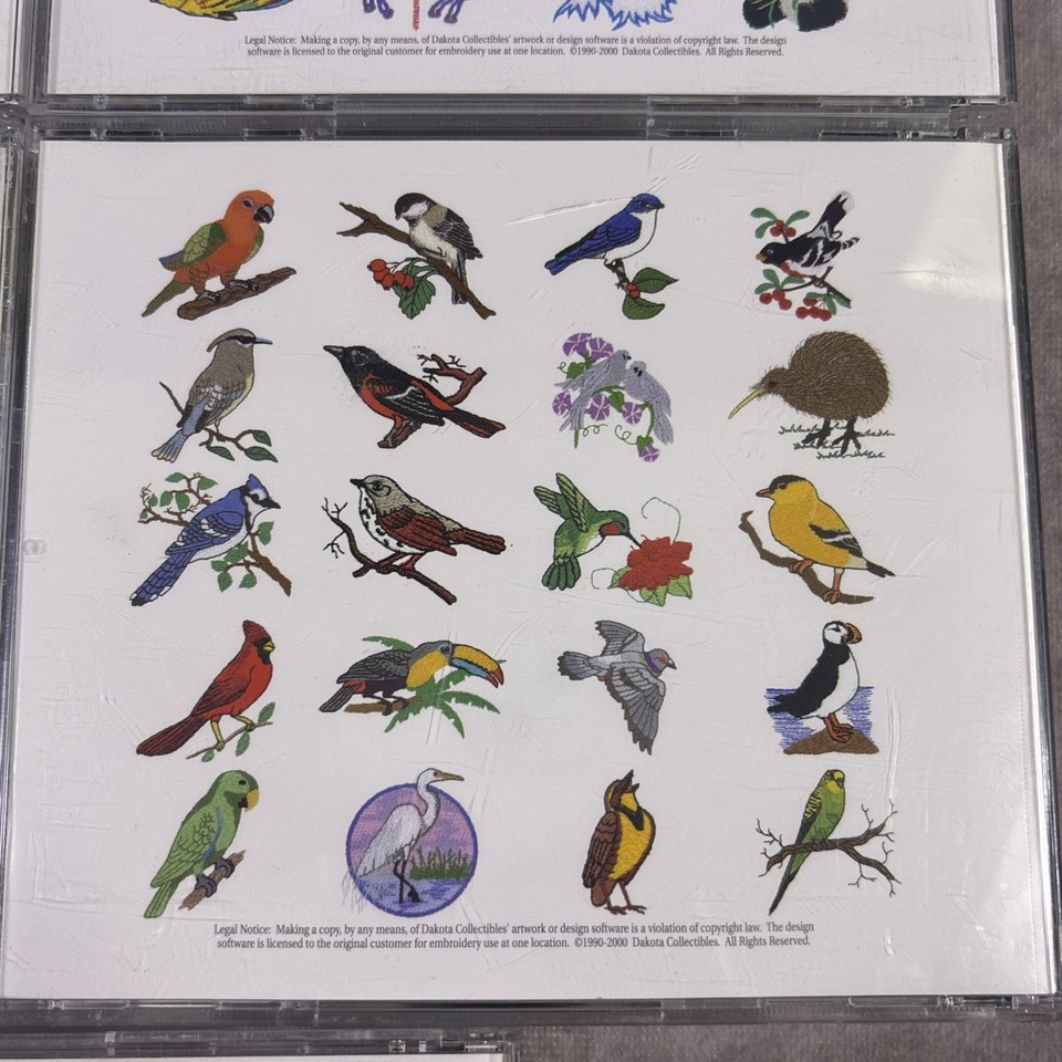 Lot Of 7 Dakota Collectibles Embroidery Design CD Embroidered Designs ...