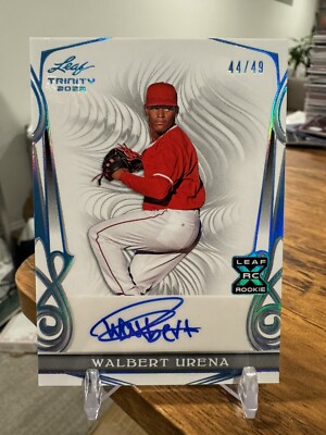 2023 Leaf Trinity Baseball Walbert Urena #/49 SSP Rookie RC Auto 🔥📈 | eBay