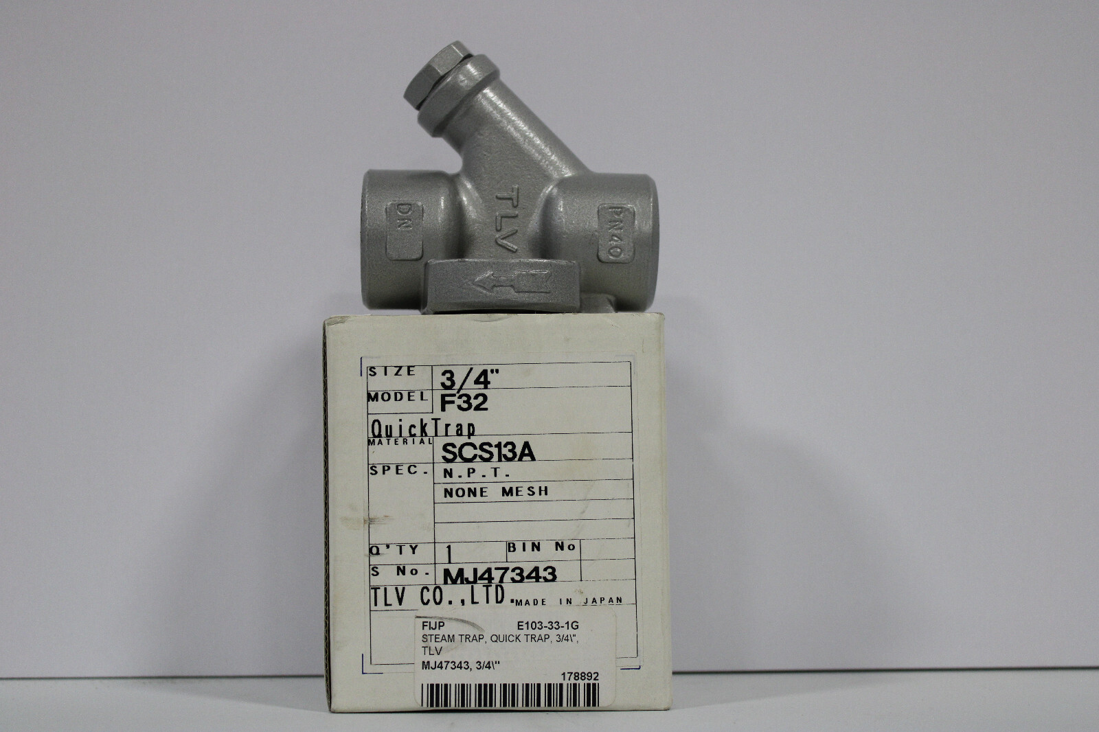 3/4" TLV F32 STAINLESS STEEL QUICK TRAP STEAM TRAP NEW | eBay