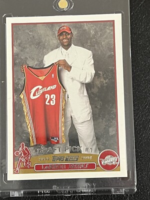 2003-04 Topps LeBron James Draft Pick #1 Cavaliers Rookie Card RC 🔥 | eBay