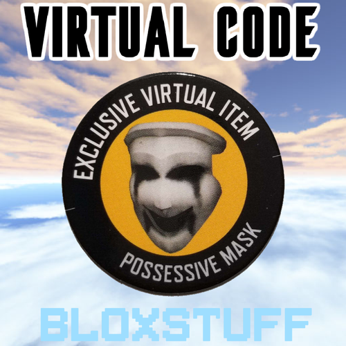 Possessive Mask ROBLOX - Virtual Toy Code Sent in Inbox Celebrity | eBay