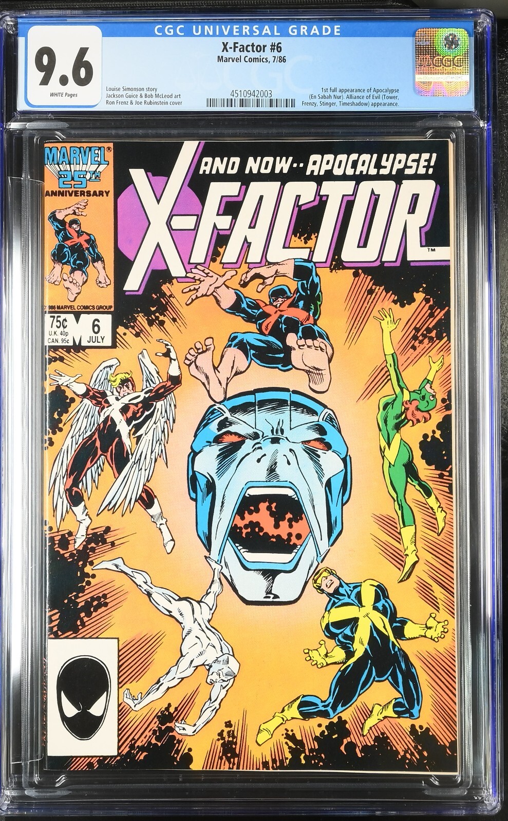 Marvel Comics X-Factor #6 CGC 9.6 Pages 1st Appearance of Apocalypse | eBay