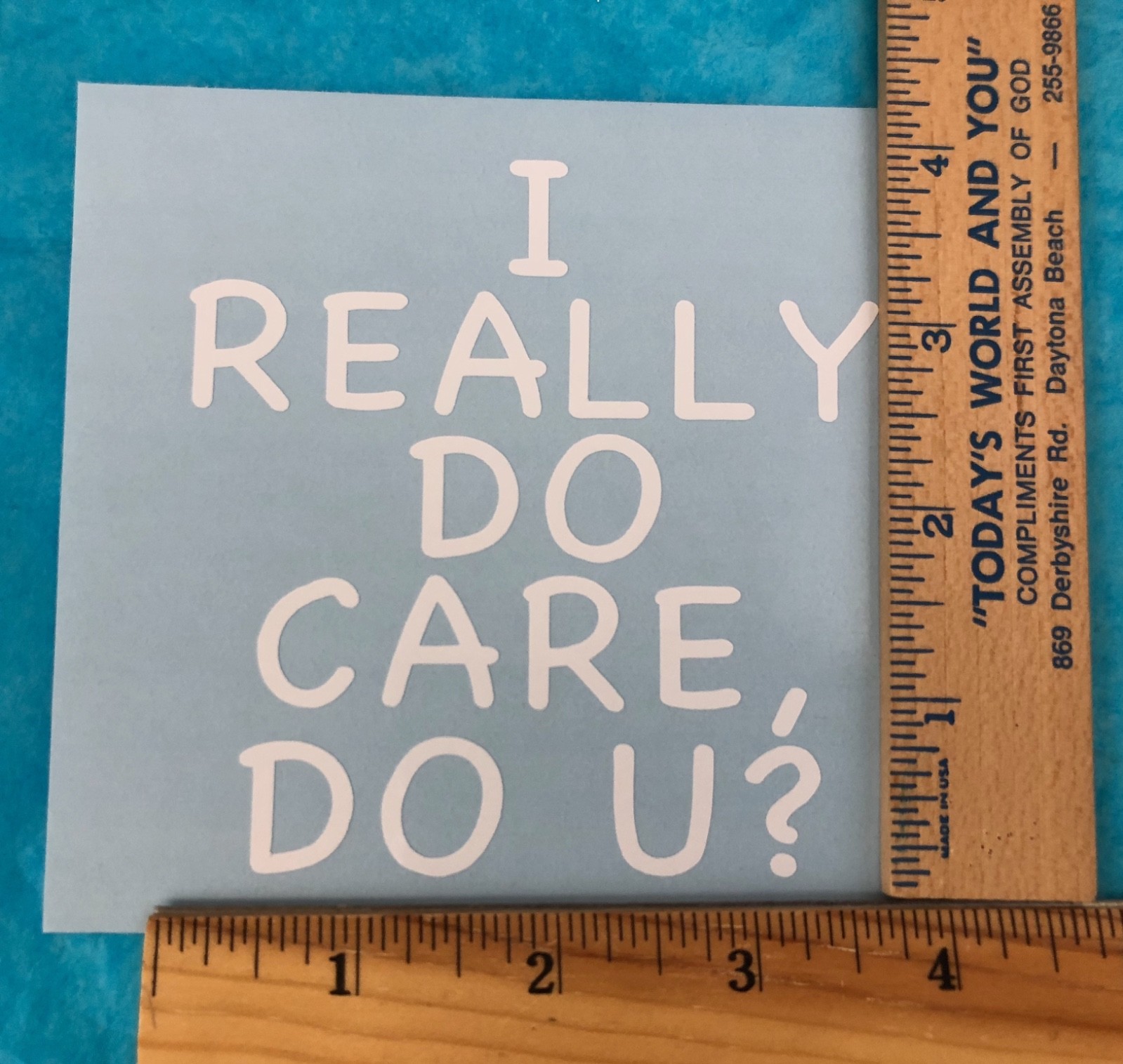 I REALLY DO CARE DON’T U White Vinyl Decal Sticker Window Car ...
