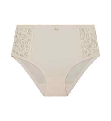 TRIUMPH - COTTON & LACE FULL BRIEF Beige Sz 16 - 26 NEW RRP $17.95 ...