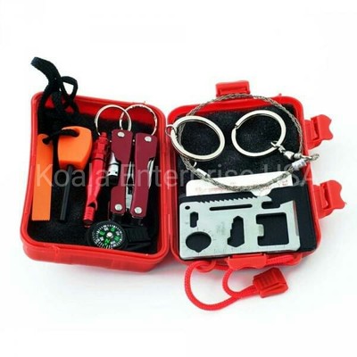 Survival Kit Emergency SOS Survive Tool Pack for Camping Hiking | eBay