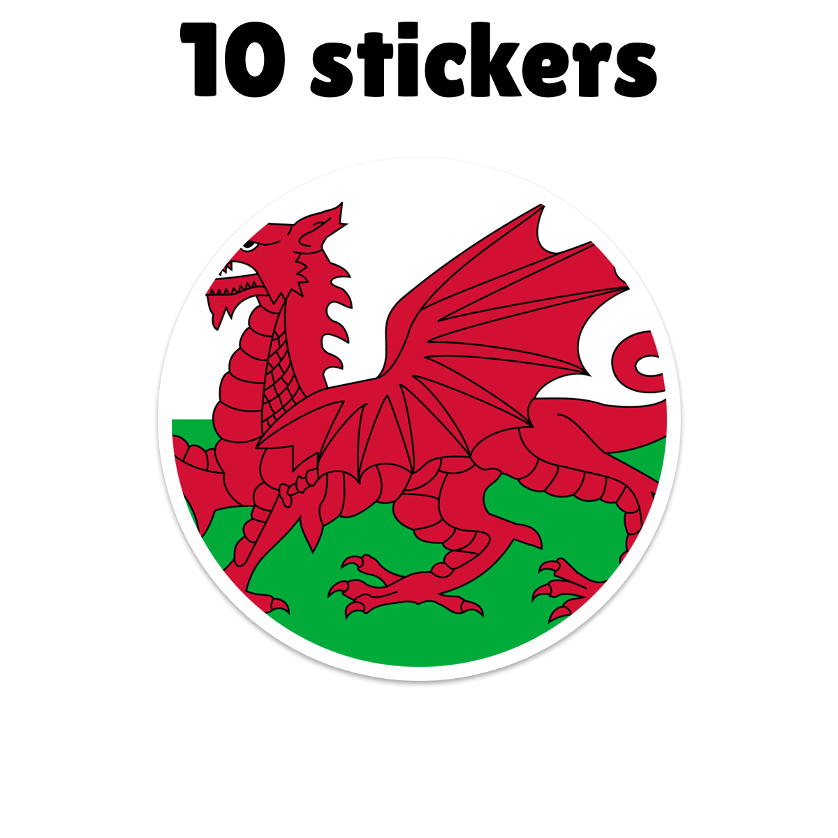 Wales Round Circle Flag Sticker Decal Vinyl Fade & Waterproof | eBay ...